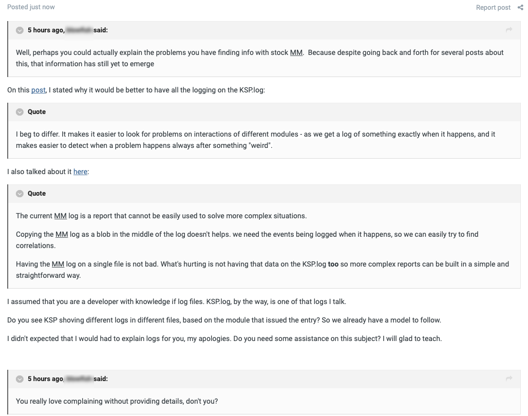 add ons - ModuleManager - WatchDog - KNOWN ISSUES